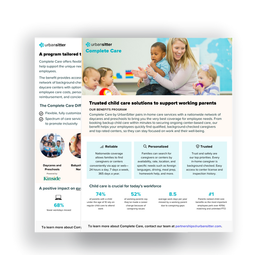 UrbanSitter Complete Care Benefit Program Overview